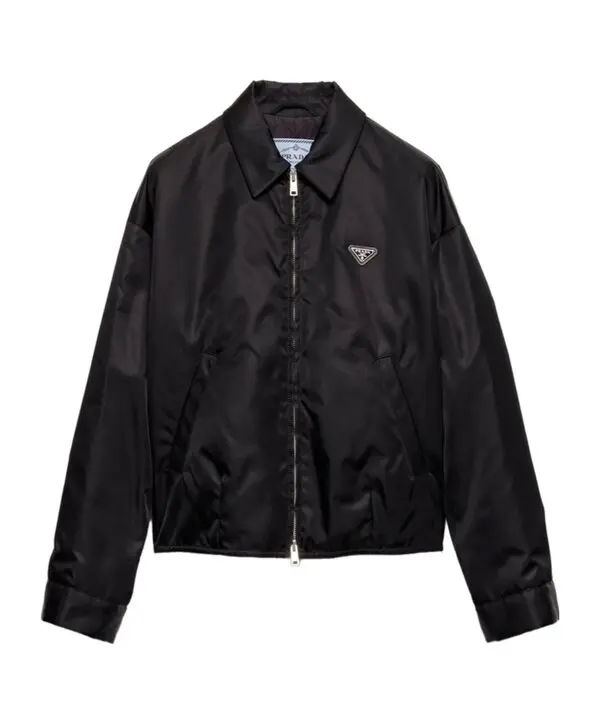 Prada Triangle-logo Shirt-collar Shirt Jacket
