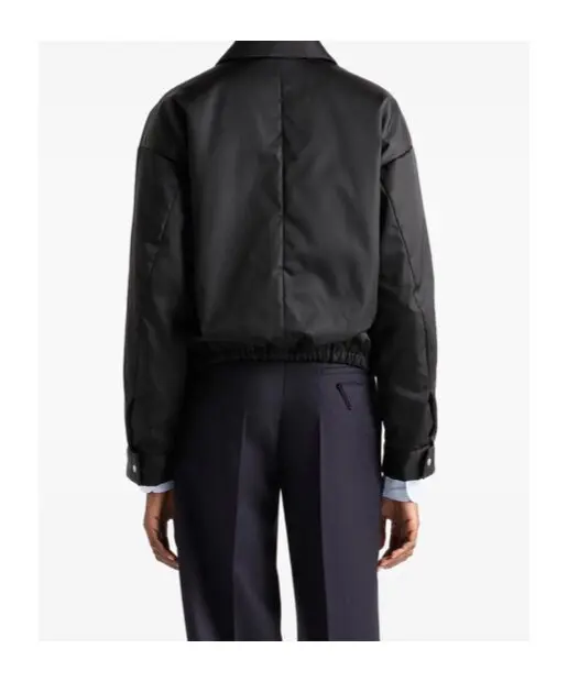 Prada Triangle-logo Shirt-collar Shirt Jacket