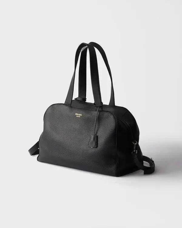 Prada Leather Oversized Duffel Bag