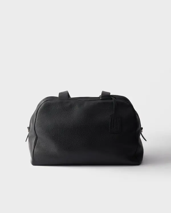 Prada Leather Oversized Duffel Bag