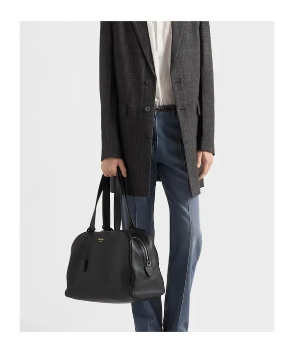 Prada Leather Oversized Duffel Bag