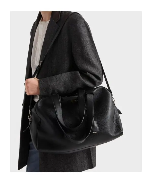 Prada Leather Oversized Duffel Bag