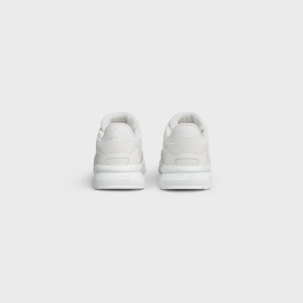 Celine Runner Sneaker In Calfskin, Suede Calfskin And Mesh