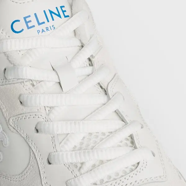 Celine Runner Sneaker In Calfskin, Suede Calfskin And Mesh
