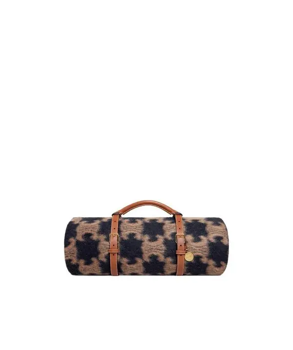 Celine Blanket And Blanket Holder In Calfskin