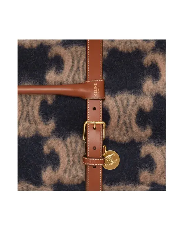 Celine Blanket And Blanket Holder In Calfskin