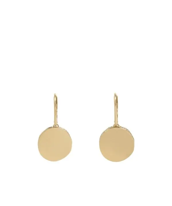 Celine Medaille Earrings In Gold And Diamonds