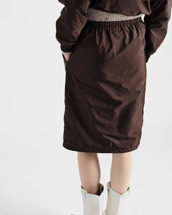 Prada Elasticated Waistband Midi Skirt