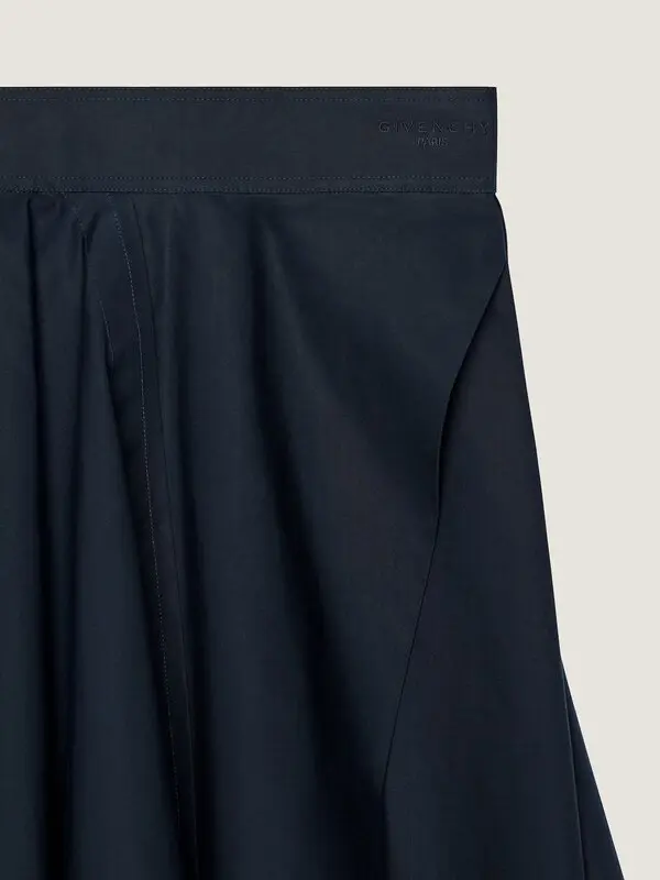 Givenchy Asymmetrical Long Poplin Skirt