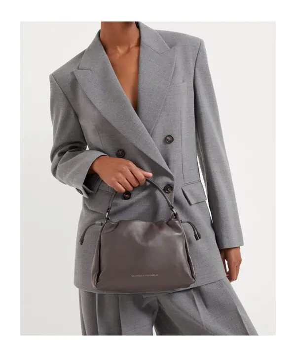 Brunello Cucinelli Mellow Small Bucket Bag