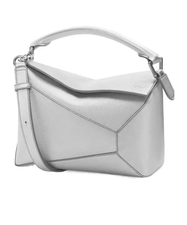 Loewe Small Puzzle Bag In Laminated Lambskin