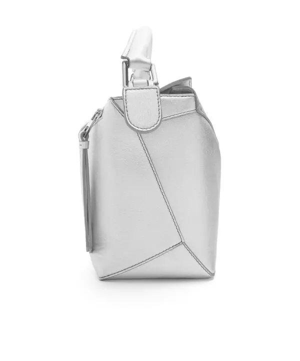 Loewe Small Puzzle Bag In Laminated Lambskin