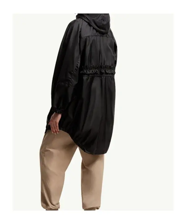 Moncler Long Parka With Drawstring Detail