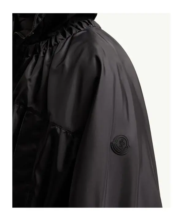 Moncler Long Parka With Drawstring Detail