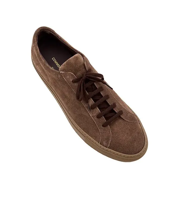 COMMON PROJECTS Ante Low-top Suede Sneakers - Brown