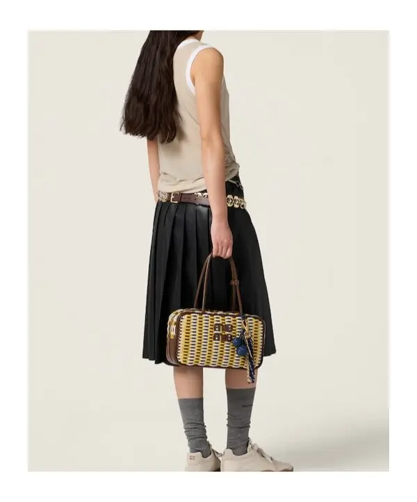 Miu Miu Ribbed Jersey Tank Top