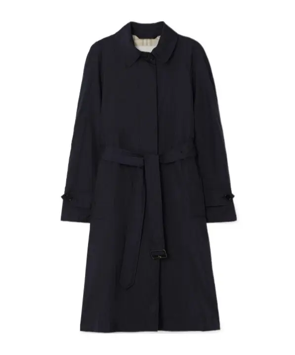 Burberry Long Belted Nylon Tickhill Car Coat