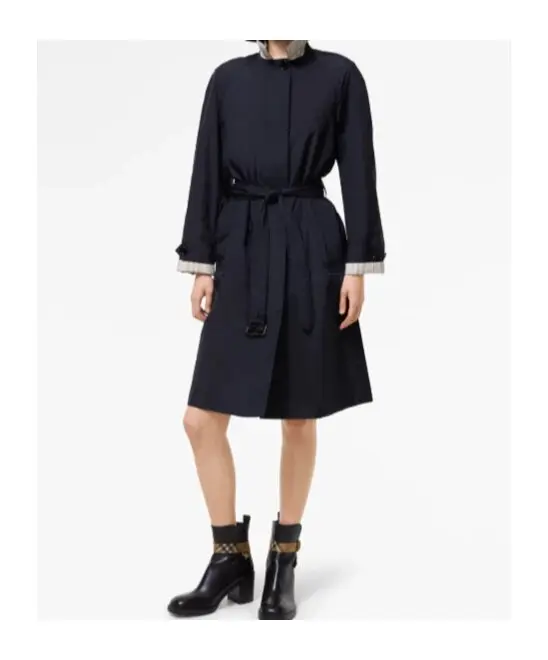 Burberry Long Belted Nylon Tickhill Car Coat