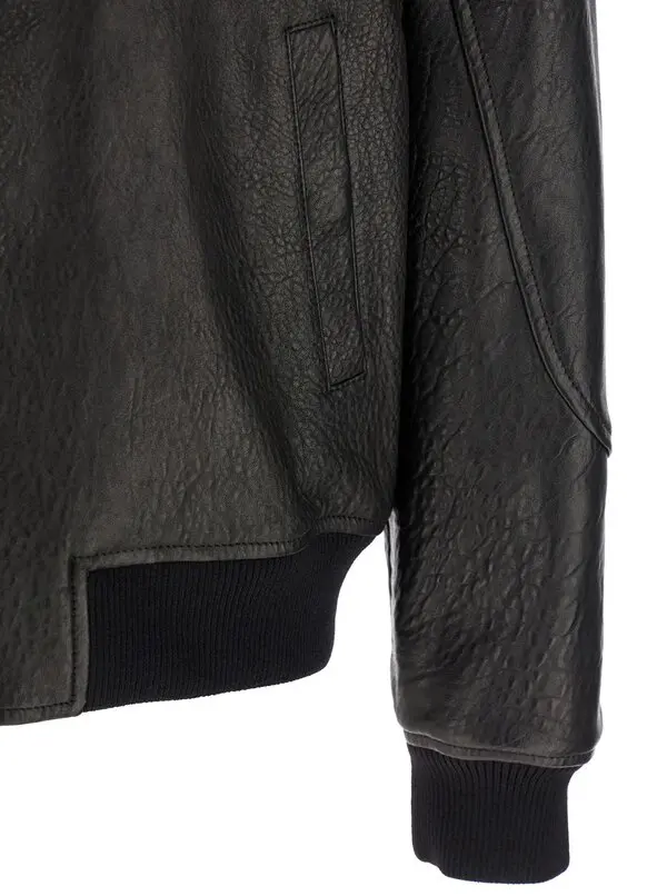Saint Laurent Zip-up High Neck Blouson