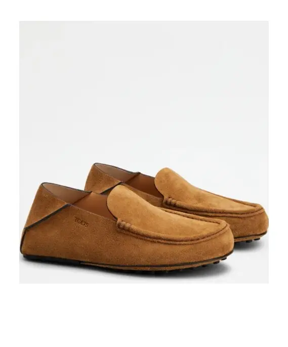 TOD'S Round Toe Slip-on Loafers
