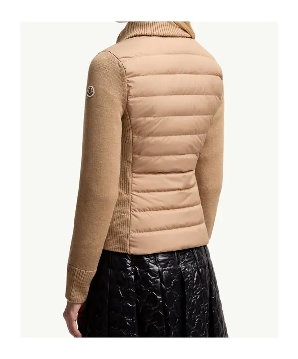 Moncler Padded Zip-up Wool Cardigan