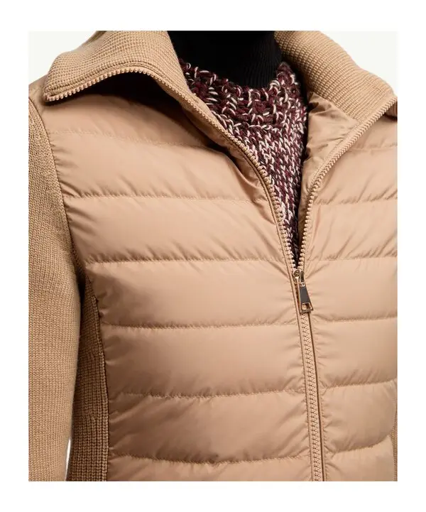 Moncler Padded Zip-up Wool Cardigan