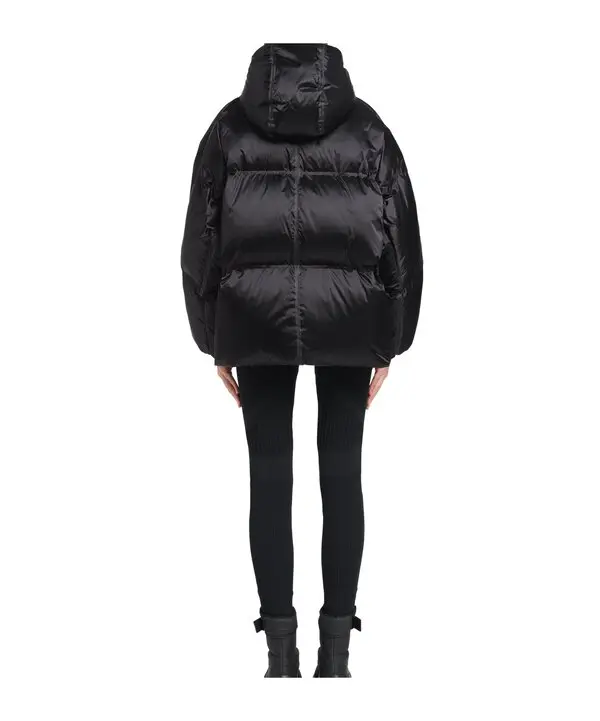 Prada Oversized Technical Re-nylon Down Jacket With Hood