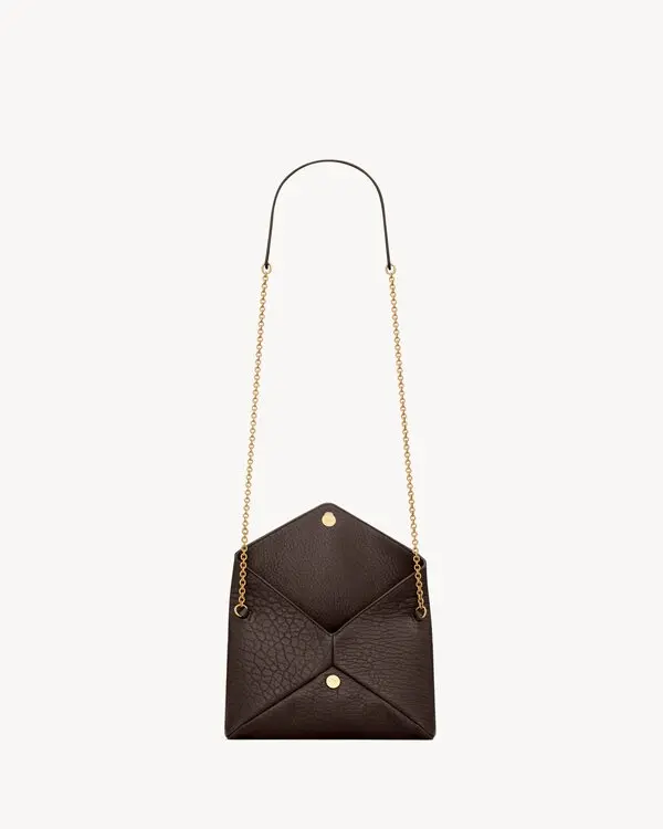 Saint Laurent Cassandre Small Chain Pouch In Lambskin