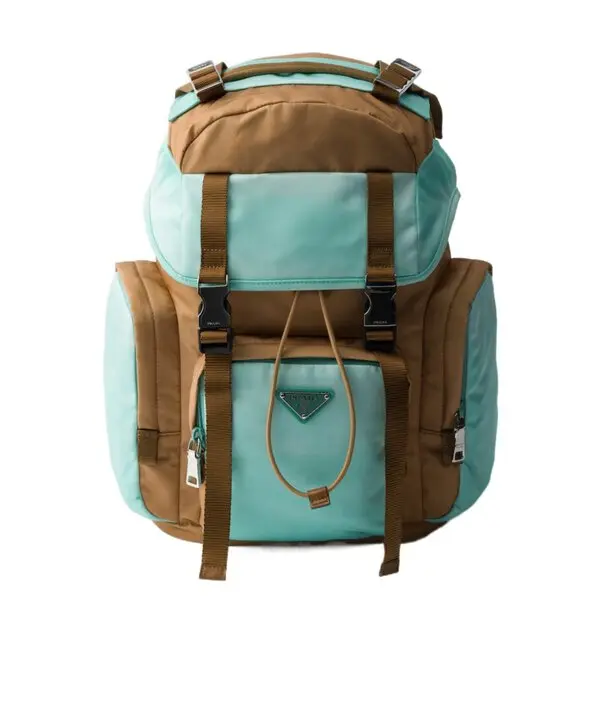Prada Medium Re-nylon Backpack - Brandy/jade