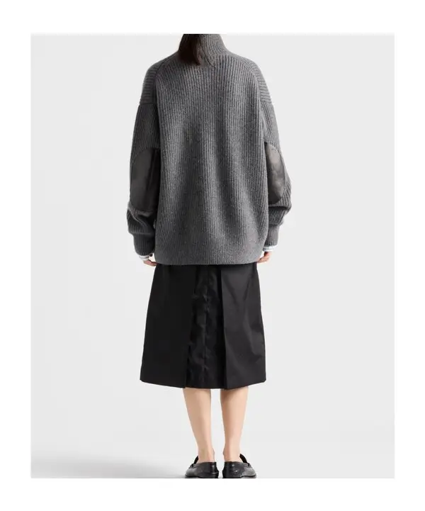 Prada Re-nylon Pleated Midi Skirt