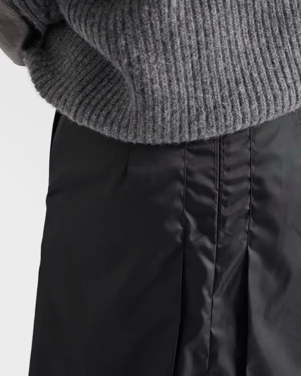 Prada Re-nylon Pleated Midi Skirt
