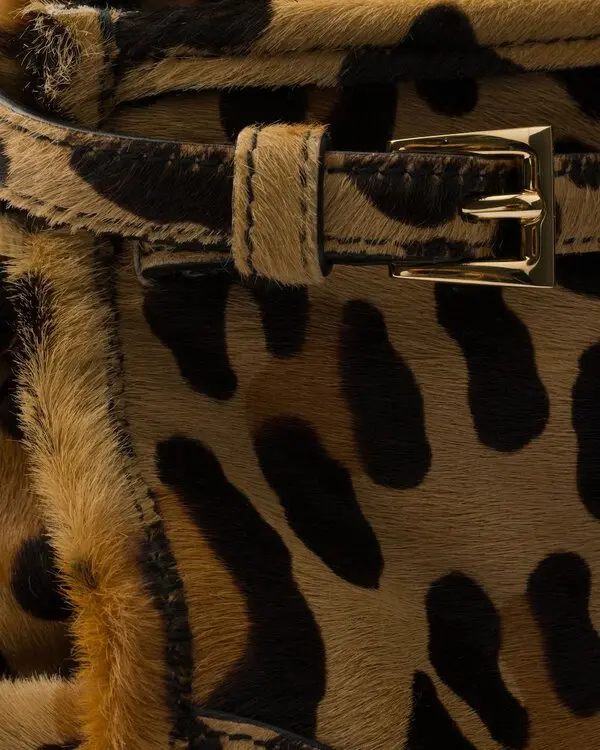 Prada Leopard Printed Medium Tote Bag
