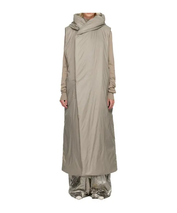 Rick Owens Hooded Satin Coat