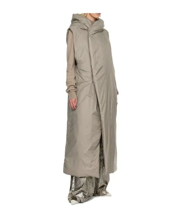 Rick Owens Hooded Satin Coat