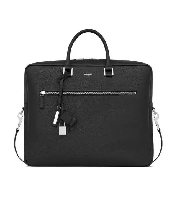 Saint Laurent Logo-stamp Briefcase