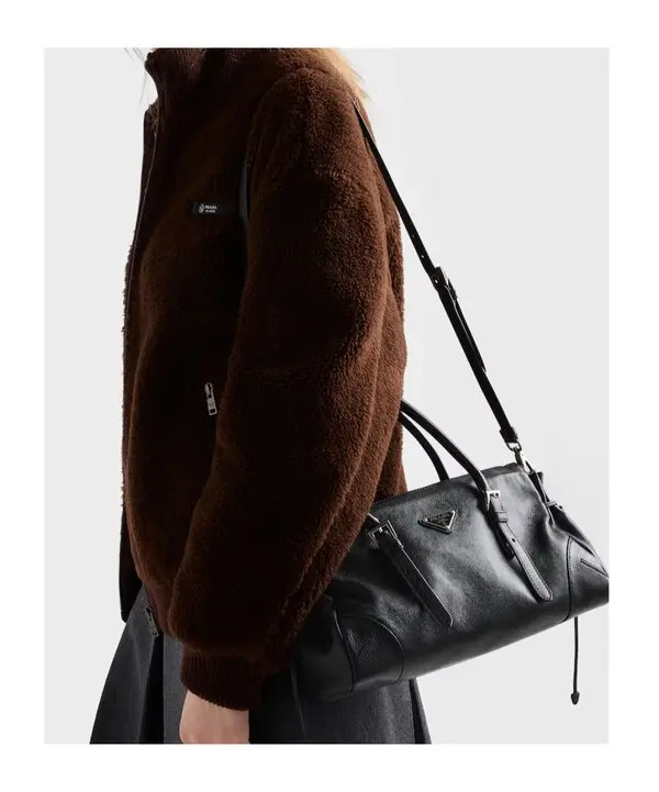 Prada Karin Medium Antiqued Leather Tote Bag
