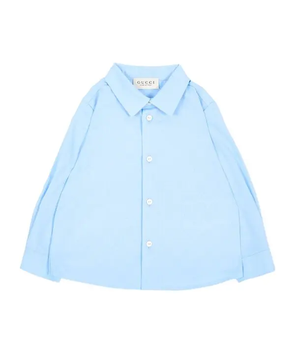 Gucci Long-sleeved Gg Jacquard Shirt