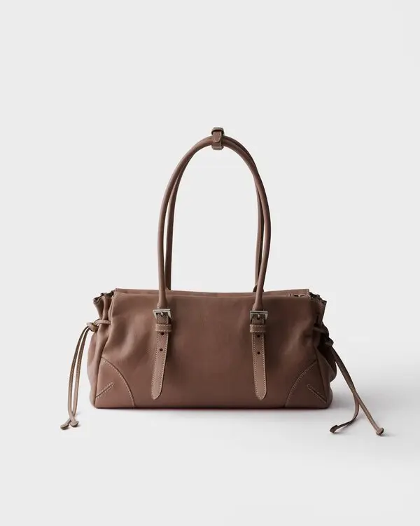 Prada Karin Medium Antiqued Leather Tote Bag