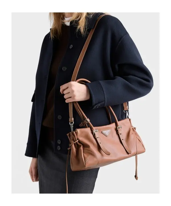 Prada Karin Medium Antiqued Leather Tote Bag