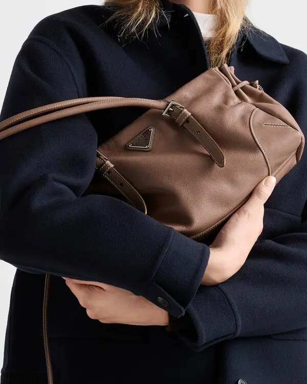 Prada Karin Medium Antiqued Leather Tote Bag