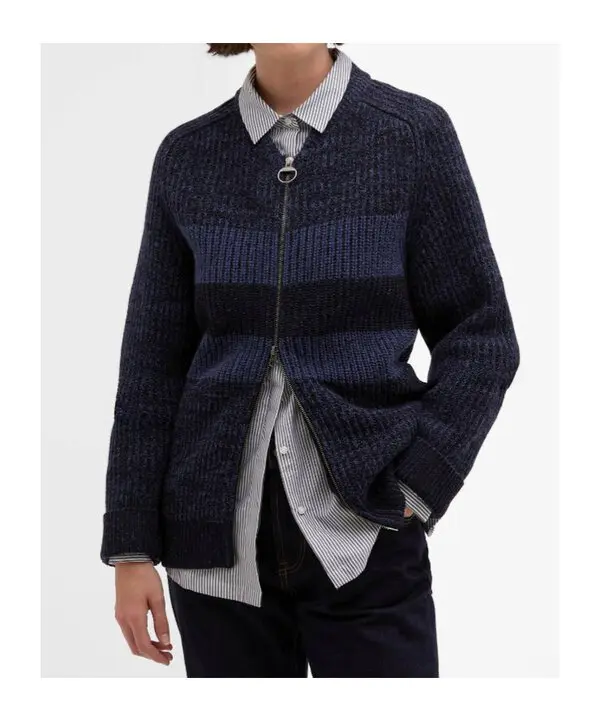 Barbour X Paul Smith Zip Cardigan