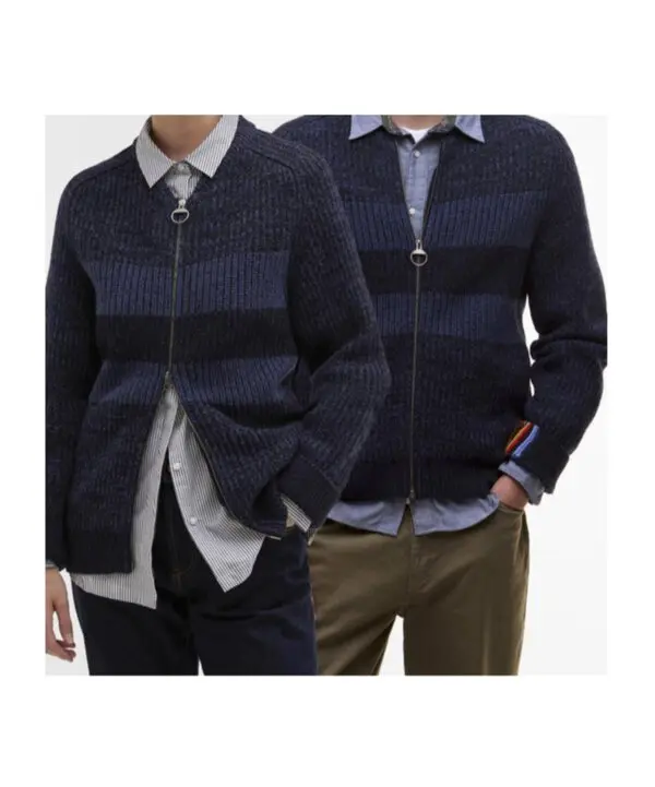 Barbour X Paul Smith Zip Cardigan