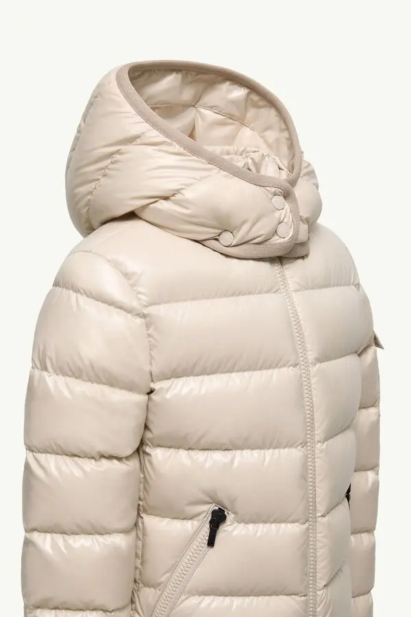 Moncler Baduf Down Jacket With Hood And Faux Fur Trim
