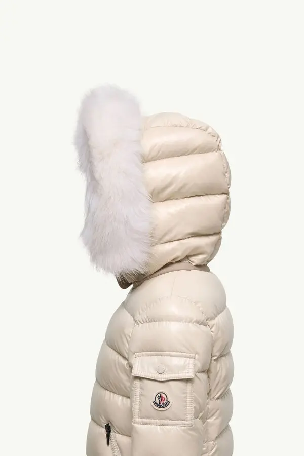 Moncler Baduf Down Jacket With Hood And Faux Fur Trim