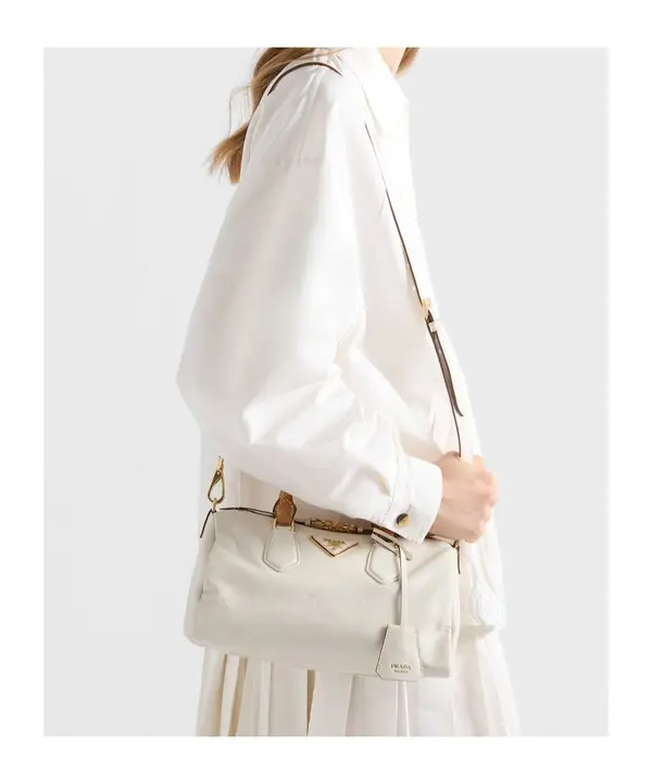 Prada Evasion Small Leather Top-handle Bag