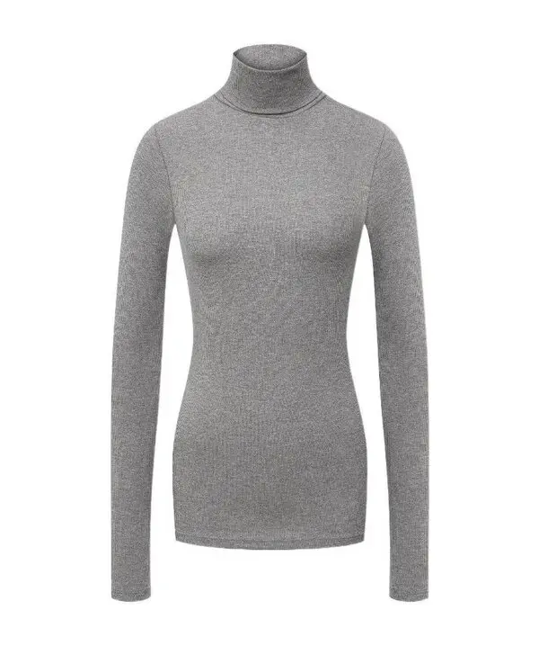 Polo Ralph Lauren Ribbed High Neck Pullover - Gray