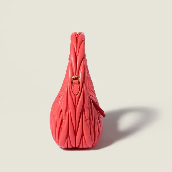 Miu Miu Wander Matelassé Nappa Leather Hobo Bag