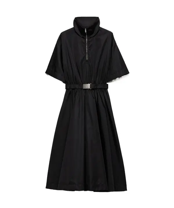 Prada Re-nylon Short Sleeve Belted Dress