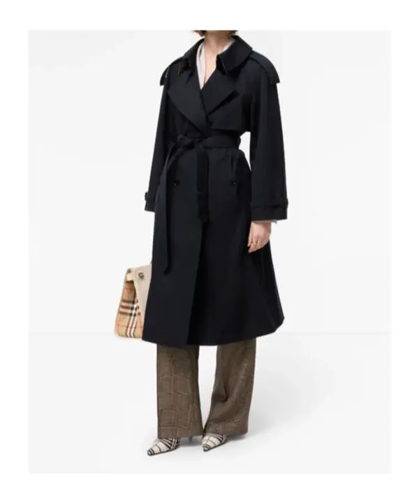 Burberry Long Gabardine Fitzrovia Trench Coat