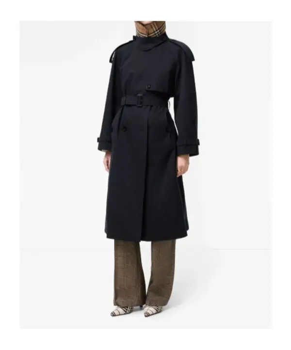 Burberry Long Gabardine Fitzrovia Trench Coat